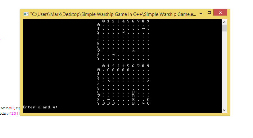 Simple Warship Game in C++ Free Source Code | SourceCodester